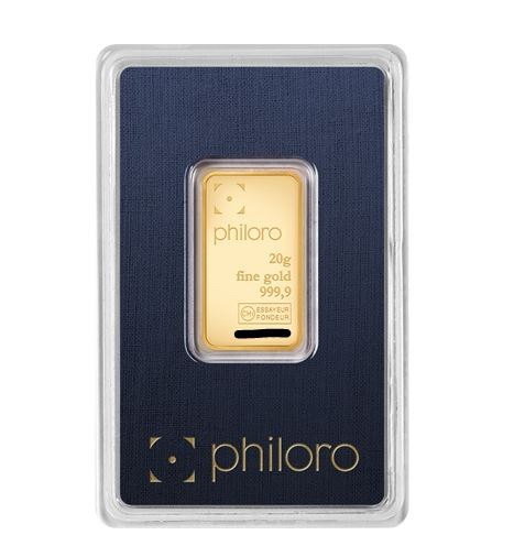 Goldbarren 20 Gramm Blister Philoro - Clever & Smart Shoppen